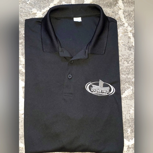 generic | Shirts | Soldier Field Black Polo Shirt Brand New Size 2xl ...